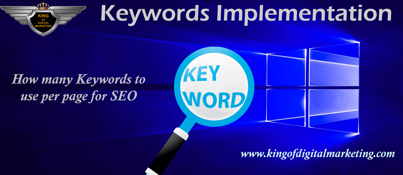 Keyword Implementation for On Page SEO | How Many Keywords to use in a ...