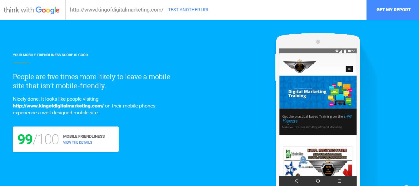 Google Website Speed Testing Tool | testmysite thinkwithgoogle