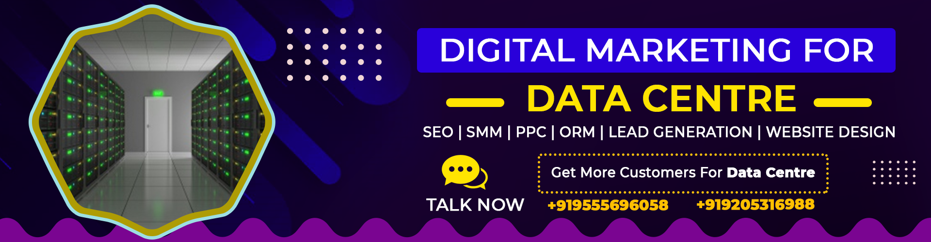 Digital Marketing for Data Centre , SEO, Social Media, PPC