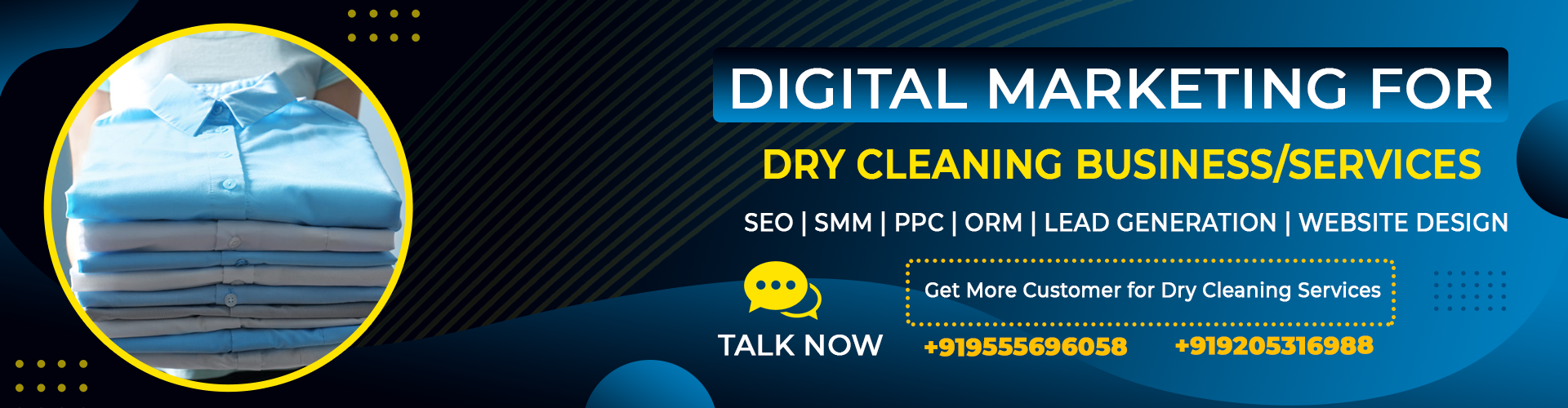 Digital Marketing for Dry Cleaning Business/Services,SEO,Social Media,PPC