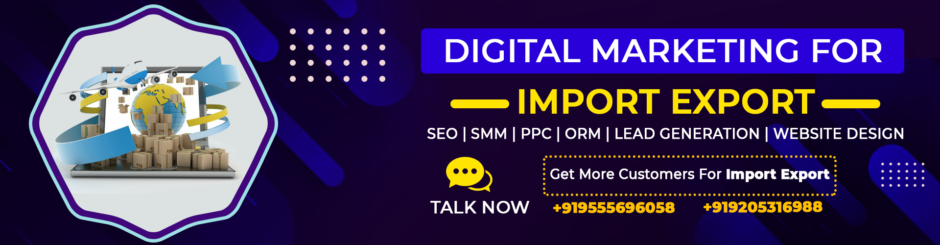 Digital Marketing for Import Export,SEO,Social Media,PPC