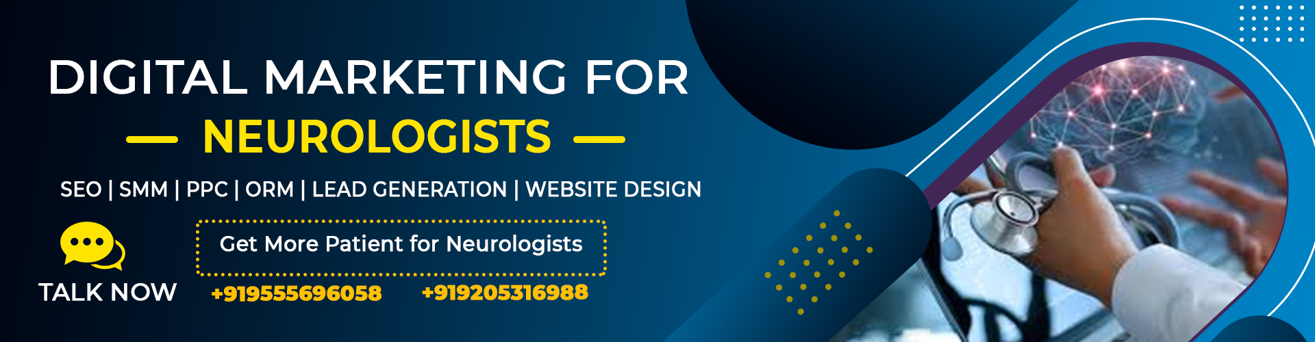 Digital Marketing for Neurologists SEO,Social Media,PPC