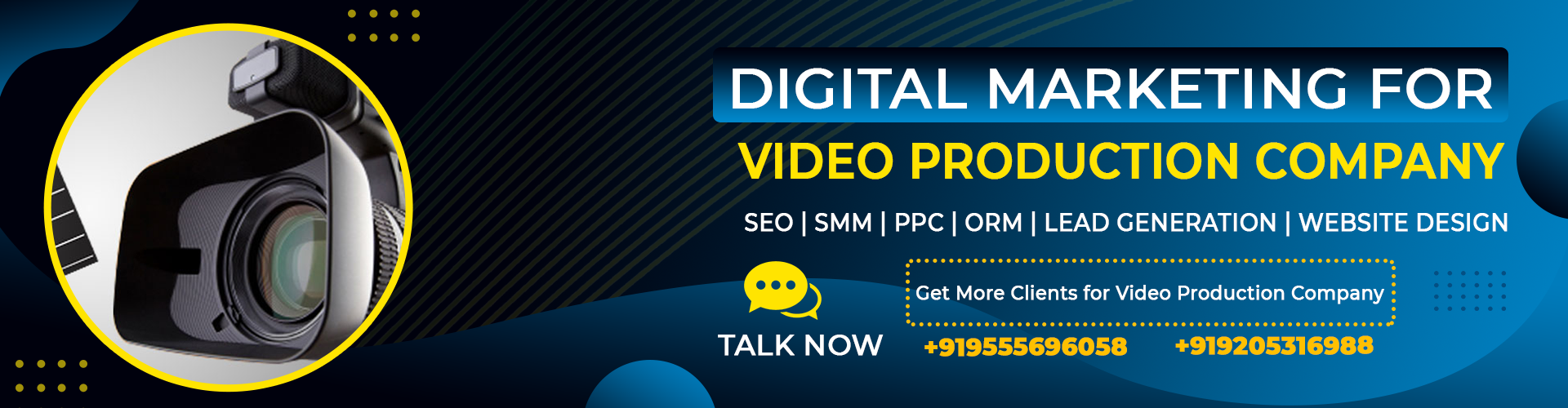 Digital Marketing for Video Production Company,SEO,Social Media,PPC