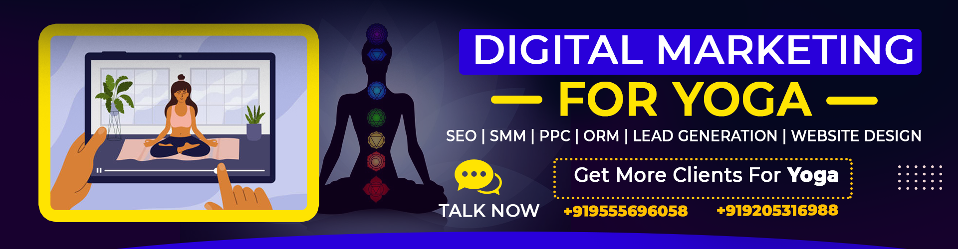 Digital Marketing for Yoga Studio, SEO, Social Media PPC for Yoga