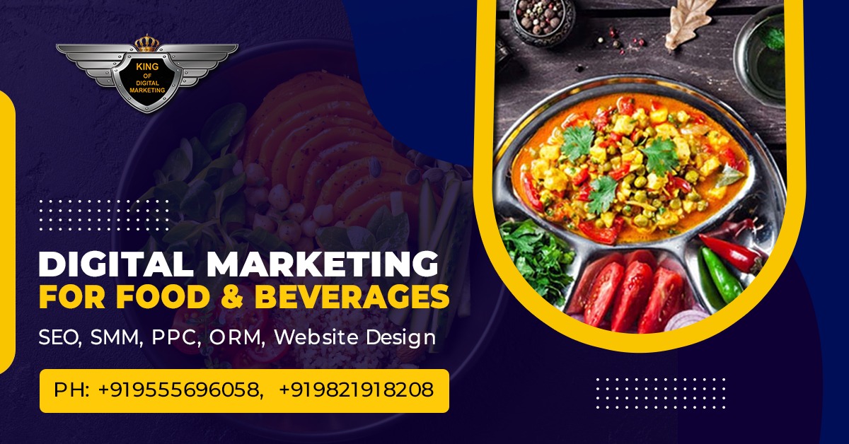 Digital Marketing for Food & beverages, SEO, Social Media, PPC