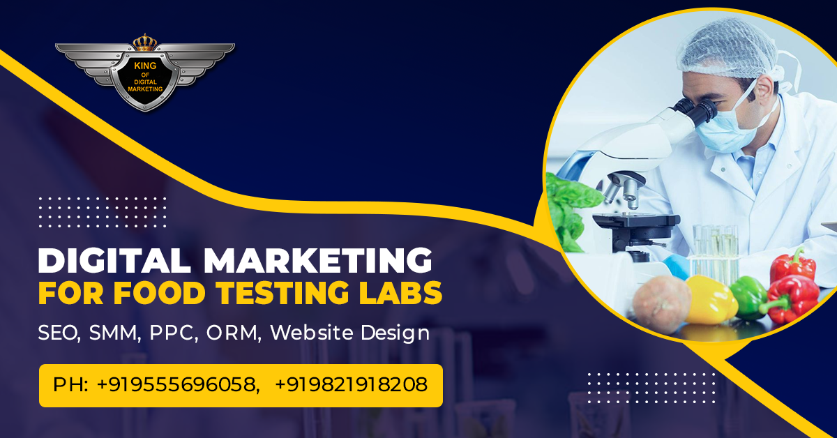 Digital Marketing of Food testing Labs,SEO,Social Media,PPC